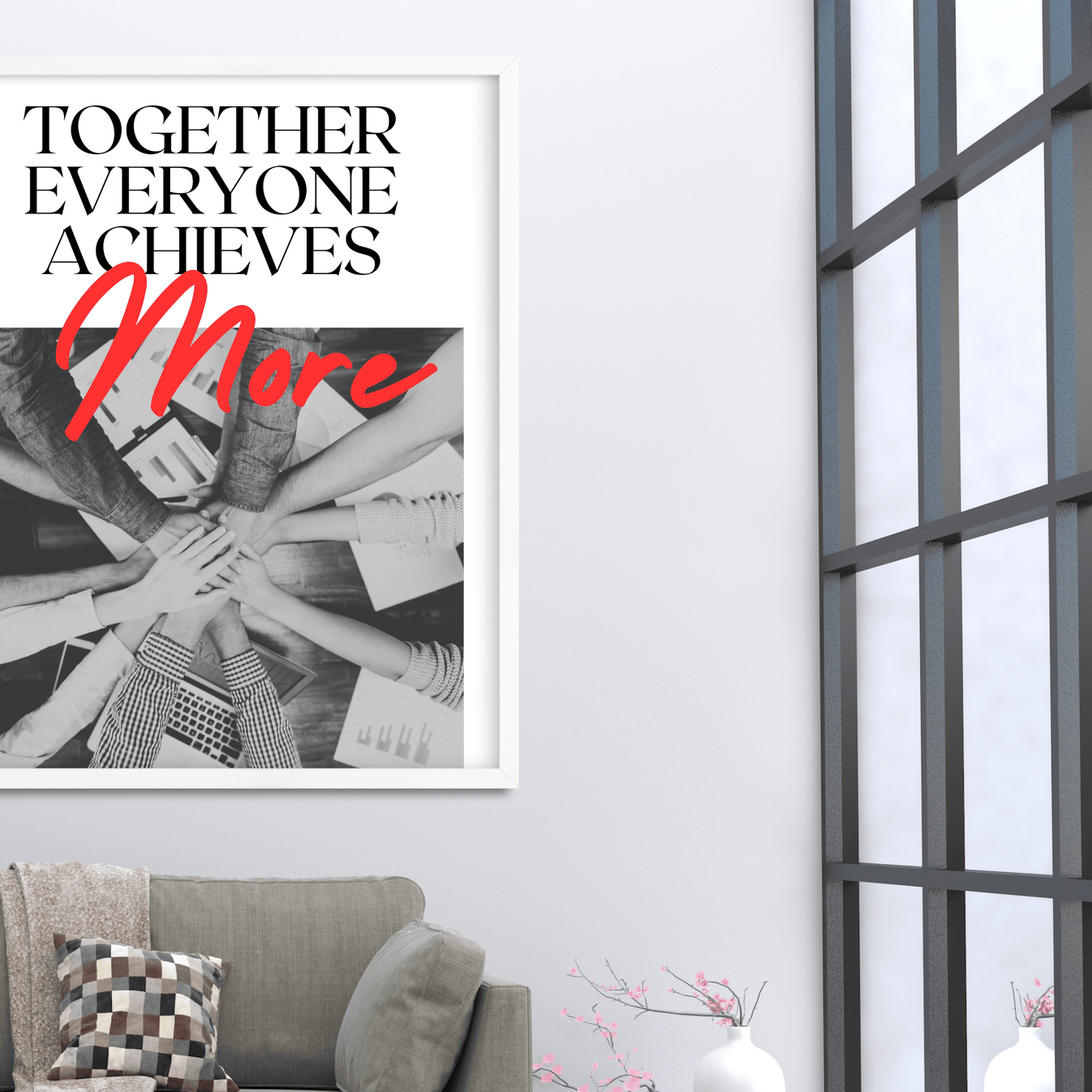 TEAM: Together Everyone Achieves More Teamwork Framed Artwork – El and ...