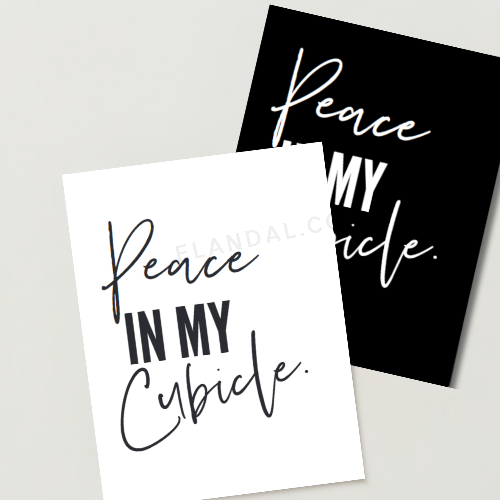 Peace in my Cubicle Printable Poster – El and Al Co.