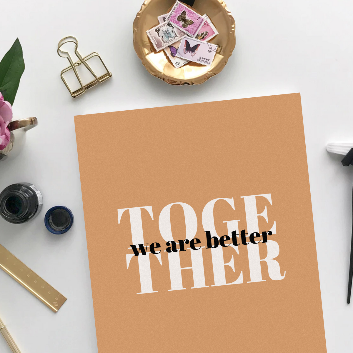 Better Together Inspirational Print Poster – El and Al Co.