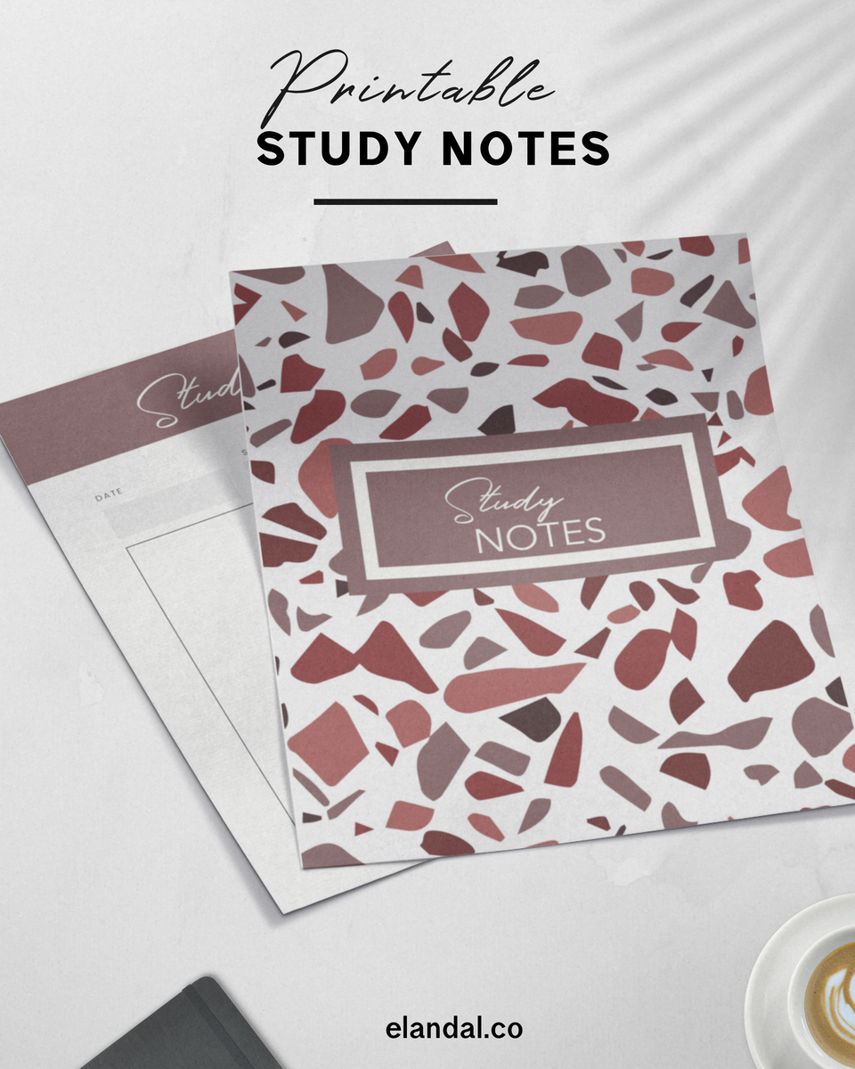 Printable Note Taking Paper | A4, A5, Letter and Half Letter Sizes | L ...