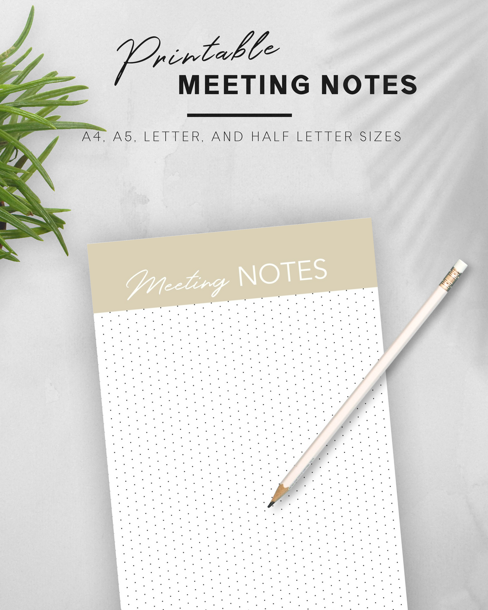 Printable Meeting Planning Pages – El and Al Co.