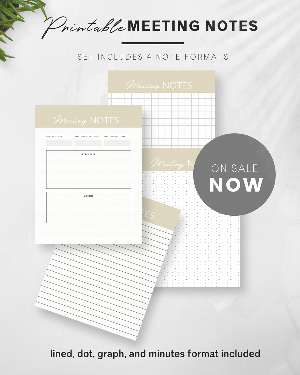 Printable Meeting Planning Pages – El and Al Co.