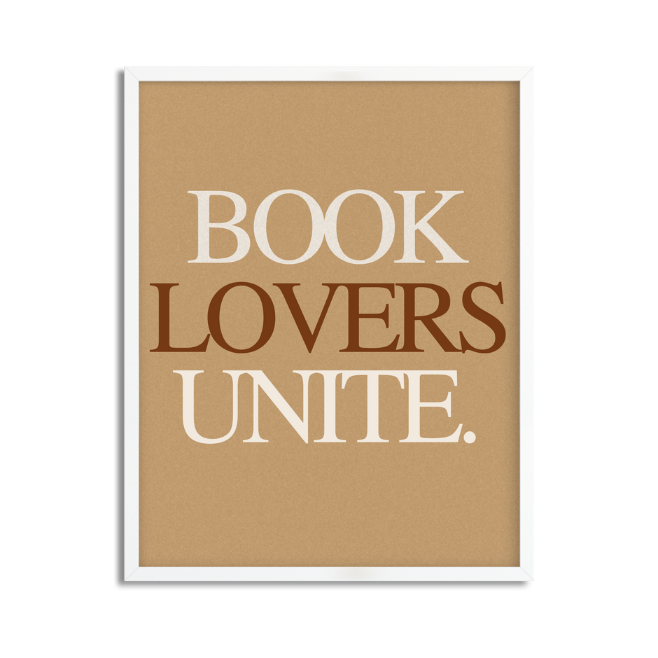 Book Lovers Unite Framed Print Collection – El and Al Co.