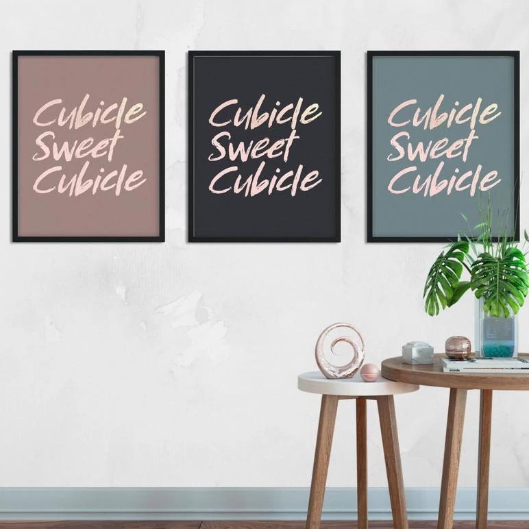 Cubicle Sweet Cubicle Printable Art for Workspace Instant Download – El ...